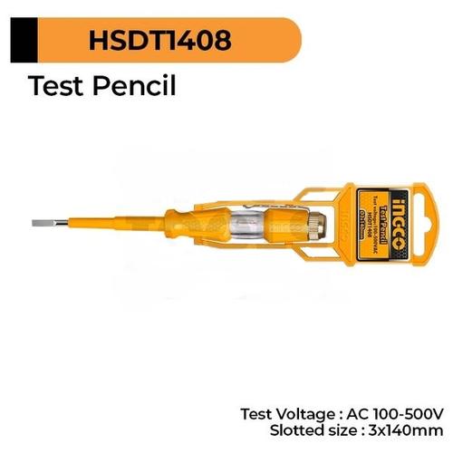 Jual Test Pen 500VAC (3×140mm) INGCO HSDT1408 Obeng Tespen Listrik ...