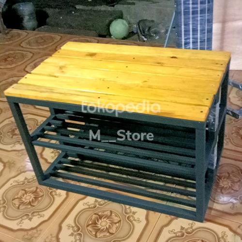 Jual Meja plus rak buku rangka besi 80x50x50 cm - Kab. Bogor - M__Store ...
