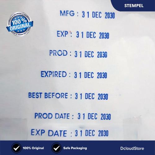 Jual Stempel Tanggal Produksi Expired Date Kadaluarsa Plastik Kemasan ...
