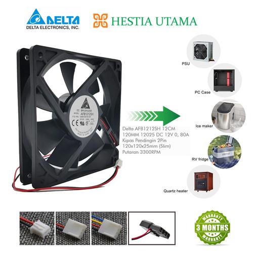 Jual Cooling Fan Casing 12cm Delta AFB1212SH PC Game, PC Server High ...
