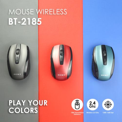 Promo Mouse Wireless Best 2185 Mouse wireless komputer pc laptop mouse wireless 2.4Ghz Mouse ...
