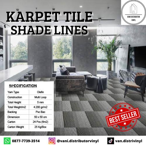 Jual Karpet Kantor Kotak Tile Uk. 50cm x 50cm Type SHADE LINES (6m2/box) - Jakarta Timur ...