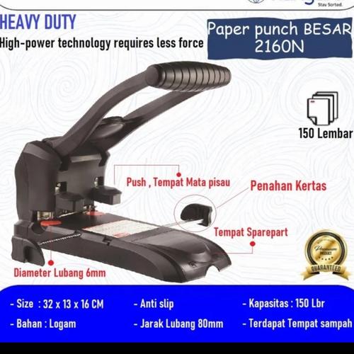 Jual Mesin pembolong pelubang kertas Kangaro 2160N kapasitas besar ...