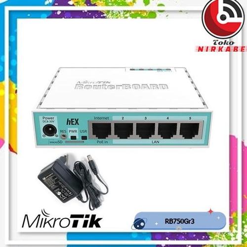 Jual NEW MikroTik hEX RB750Gr3 | RB750 Gr3 | RB 750 Gr3 - Jakarta ...