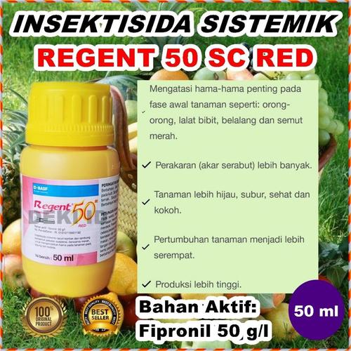 Jual Regent 50 mI 50SC Red Merah Fipronil Insektisida Sistemik Obat ...