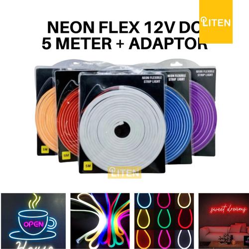 Jual LITEN Lampu Neon Flex LED selang 12V DC neonflex 12 v volt sign ...