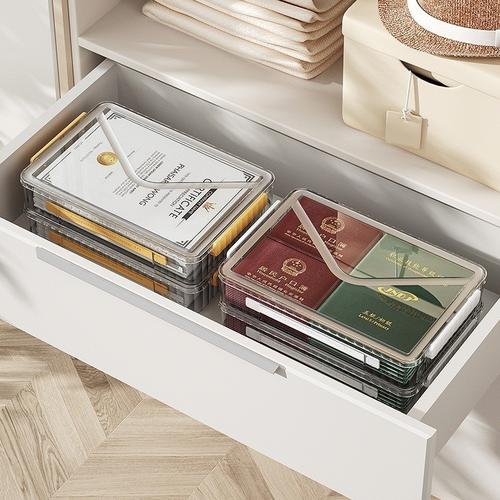 Jual TR985 File Organizer Transparent Paper Box Storage Kotak ...