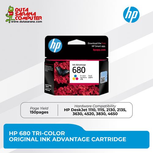 Promo HP 680 Tri-color Original Ink Advantage Cartridge (F6V26AA) - Kab ...
