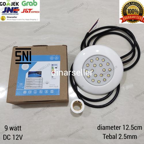 Jual LAMPU KOLAM RENANG LED UNDERWATER 9W WATT SWIMMING POOL DC 12 VOLT ...