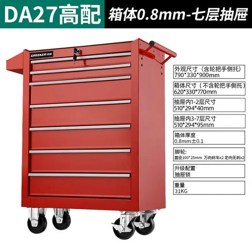 Promo KU GREENERY LEMARI PERKAKAS 7 SUSUN / Toolbox Cabinet Trolley ...