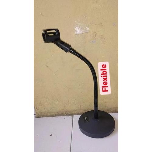 Jual Stand Mic Meja Kaki Bulat Full Besi Holder Mik Universal Table ...