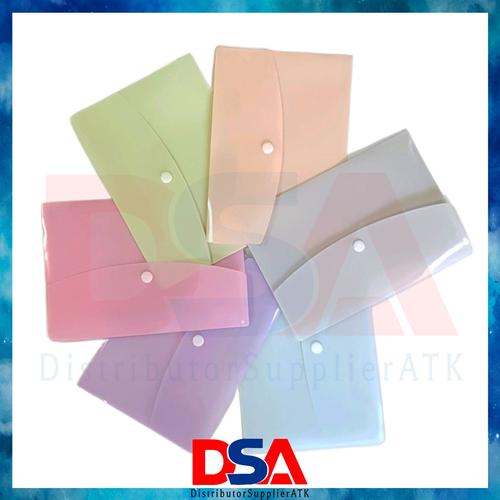 Jual MAP KANCING PASTEL DOFF A5 MAP KANCING PLASTIK MAP FILE A5 - Abu ...