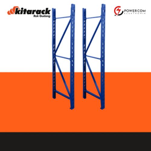 Jual FRAME RACK GUDANG BESI 300KG 3 METER TIANG TAMBAHAN RACK - Biru ...