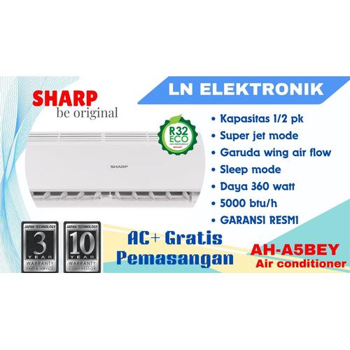 Jual Ac Sharp AH-A5BEY 1/2 PK Ac Split Standard Basic Garuda Series + Pasang - Kab. Bekasi - LN ...