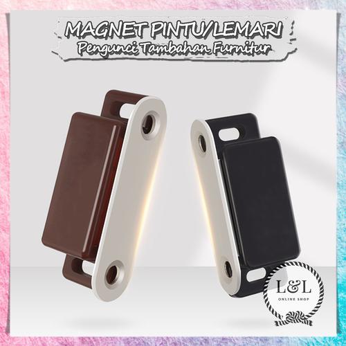 Promo Magnet Pintu Laci Lemari Push Open Magnetic Door Stopper Safety ...