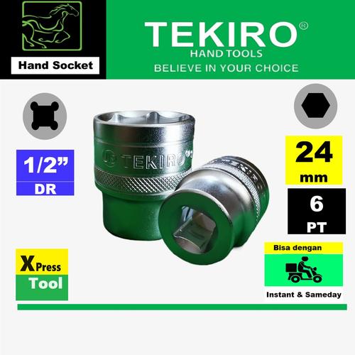 Jual TEKIRO Mata Sock 24 mm 1/2" DR 6PT Anak Kunci Sok 24mm - Kab. Bekasi - XPress Tool | Tokopedia