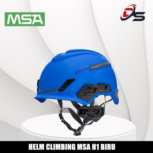 Jual MSA H1 Safety Helmet Climbing Biru Helm Safety Msa Trivent Lokal ...