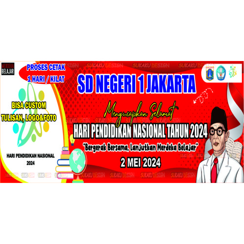 Jual Banner / Spanduk Hari Pendidikan Nasional - 2X1 - Jakarta Selatan ...