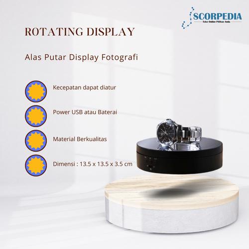 Jual Rotating Display Alas Fotografi Putar 360 Derajat - Putih ...