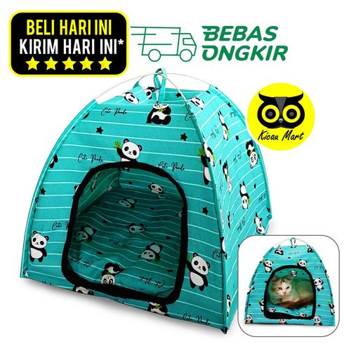 Jual Tenda lipat portable tenda kucing motif fullset alas kasur ...