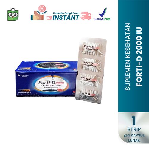 Jual Forti D 2000 IU | Vitamin D3 2000 IU | Strip 4 tablet - Strip @4 ...