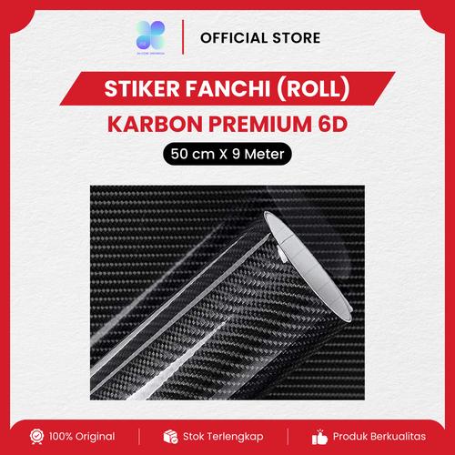 Jual Stiker Skotlet Karbon 6D ROLL Super Glossy Fanchi Carbon Hitam ...