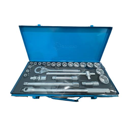 Jual Kunci Sock Set 1/2" Bullocks 26 pcs / 26 pieces 1/2" Driver Socket Wrench Set Metric Size ...