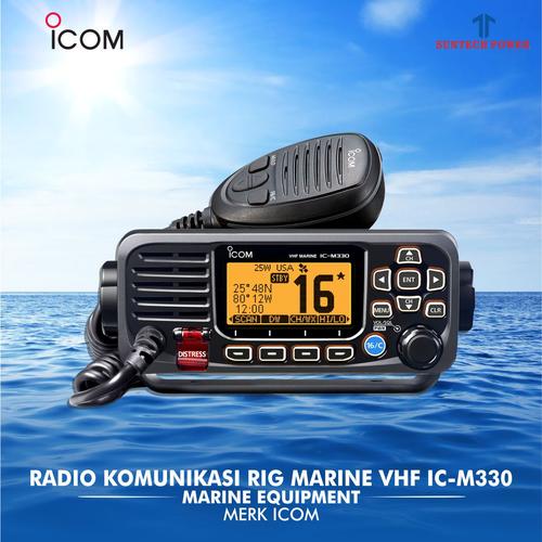 Jual Radio Komunikasi HT Merk ICOM IC-M330 VHF Marine Transceiver ...