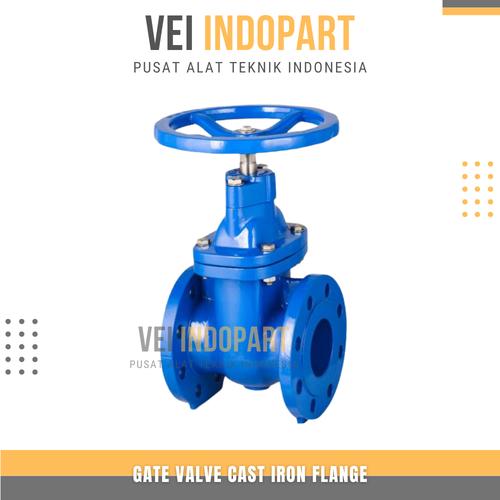 Jual 8" Gate Valve Cast Iron Type Flange JIS 10K Size 8 Inch DN 200 ...