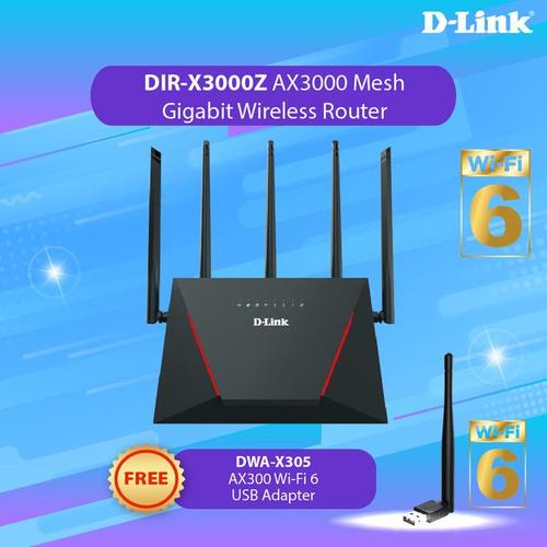 Jual US D-Link DIR-X3000Z EXO AX3000 Wi-Fi-6 Smart Router - Jakarta Pusat - Surya Abadi ID ...