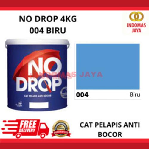 Jual CAT ANTI BOCOR KEDAP AIR WATERPROOFING 4KG 4 KG biru 004 NODROP ...