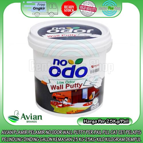 Jual AVIAN PLAMIR PELAMIR NO ODOR WALL PUTTY PER PAIL PILL 25KG WHITE ...