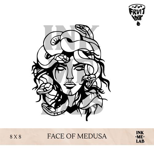 Jual Medusa Tattoo by Inkmelab 11x18, Fruit Ink Tattoo Temporer - Face ...