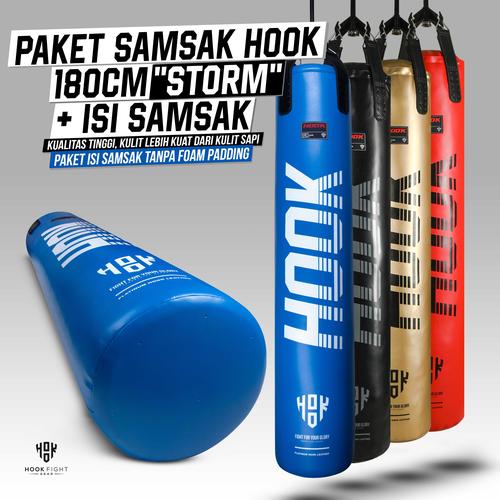 Jual Samsak Gantung 180 cm Hook + isi Kain Perca Sansak Tinju Muay Thai ...