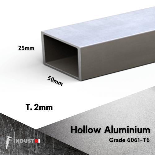 Jual Hollow Alumunium 25 mm x 50 mm tebal 2 mm | Hollo Aluminium dural ...