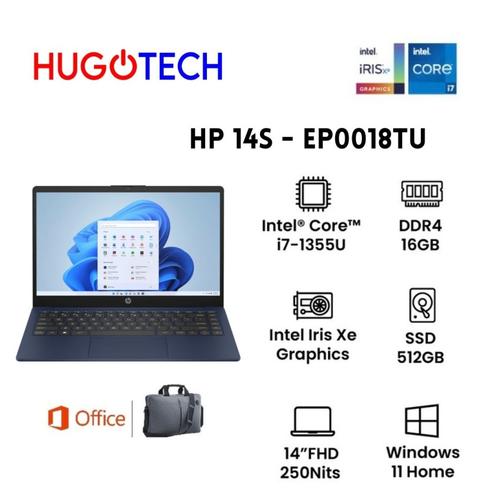 Jual HP 14-EP0018TU Intel I7-1355U 16GB 512GB SSD FHD IPS WIN11 OHS ...