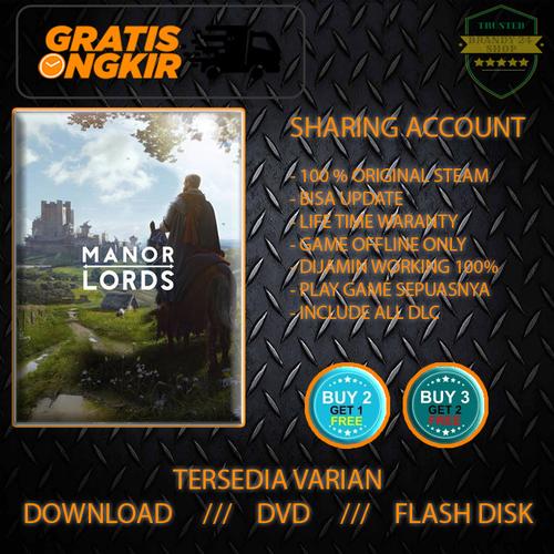 Promo Manor Lords - ORIGINAL PC GAME - FLASH DISK - Kota Depok ...