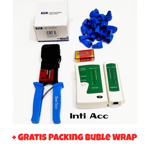 Jual Paket 4 in 1 Tang Crimping Tool LAN tester RJ45 Konektor RJ45 CAT ...