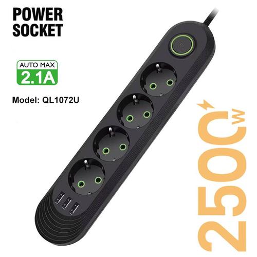 Jual Stop Kontak Socket Listrik 4 Lubang 3 USB Port Tahan Panas ...