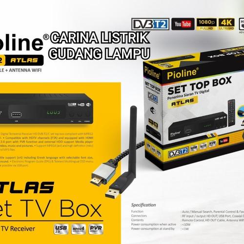 Jual Pioline set top box dvbt2 digital smart youtube plus dongle plus hdmi - Kota Tangerang ...