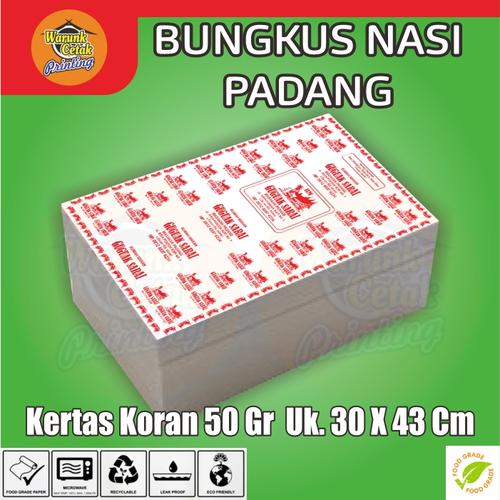 Jual cetak kertas nasi padang custom logo - Kab. Bekasi - Warunk Cetak ...
