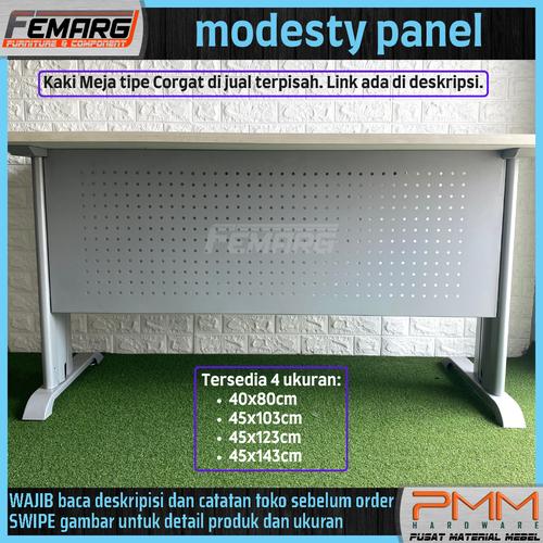 Promo modesty panel FEMARG | komponen meja kerja kantor office table ...