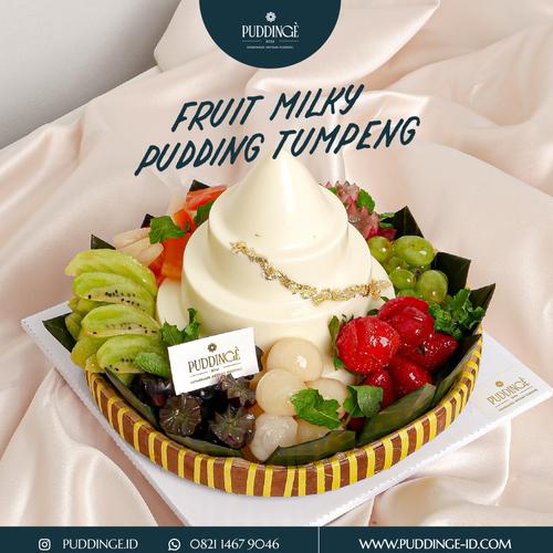 Jual FRUIT ALMOND MILKY PUDDING TUMPENG - Jakarta Utara - PUDDINGE ...