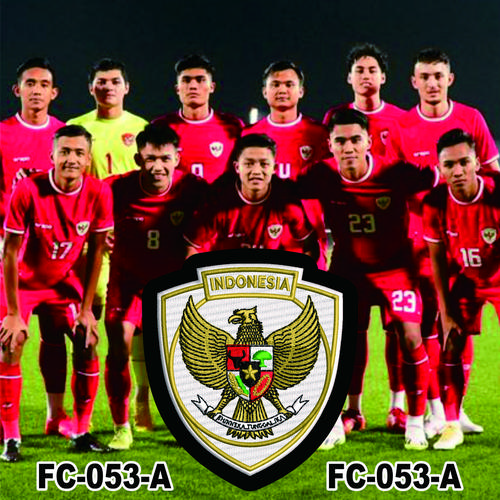 Jual FC-053-A Patch jersey timnas U23 indonesia U-23 AFC 2024 emblem bordir logo jersey timnas ...