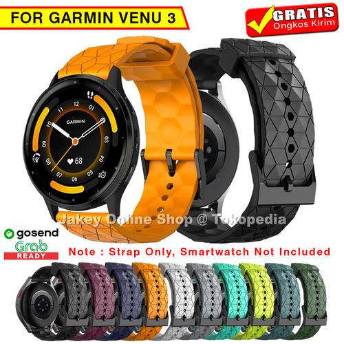 Jual STRAP TALI JAM GARMIN VENU 3 MODEL 3D CUBES SPORT RUBBER SILICONE ...