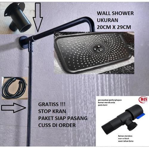 Jual Paket shower rainfall hujan set Hitam elegant - Kab. Tangerang ...