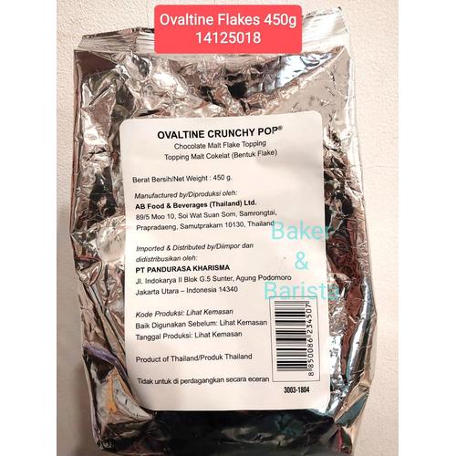 Jual Ovaltine Crunchy Pop Classic Flake 450 gr / Chocolate Malt Flake Topping - Ovaltine 450gr ...