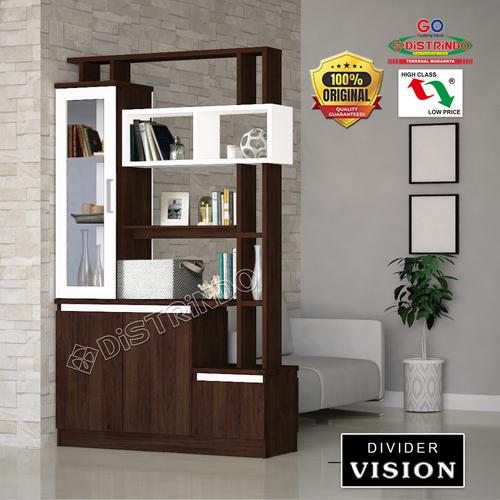 Jual Bufet Sketsel Divider Penyekat Ruang Kualitas Halus Mewah Putih ...