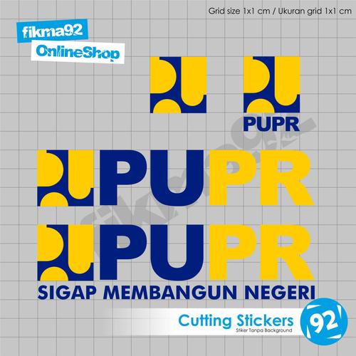Jual Stiker Sticker Logo Kementerian Pekerjaan Umum PU PUPR - Logo PUPR ...