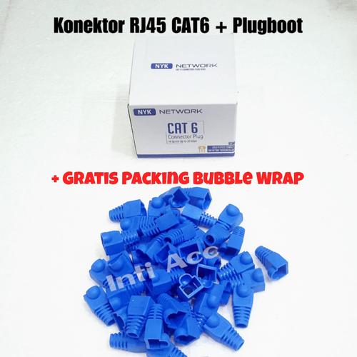 Jual Konektor RJ45 CAT6 dan Plugboot RJ45 - Biru - Jakarta Barat - INTI ...